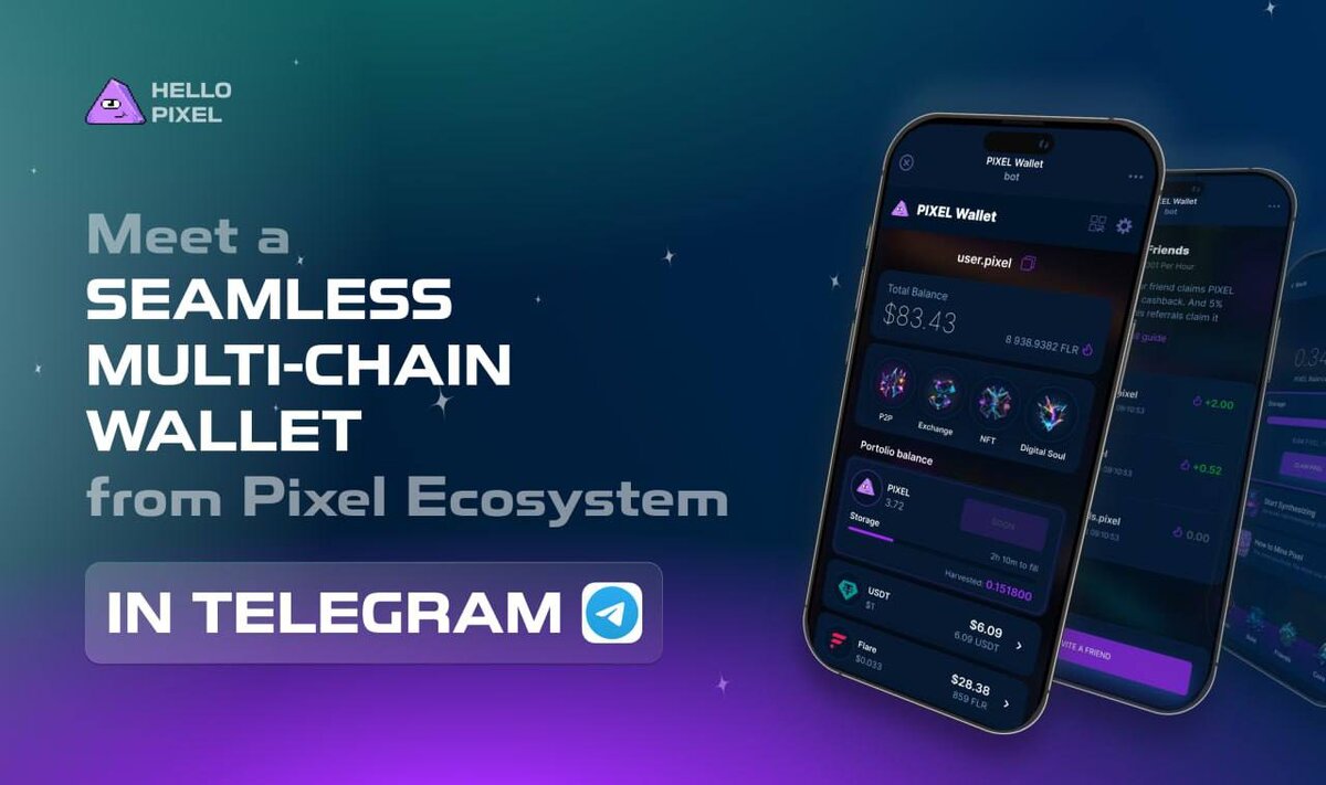 Pixel Wallet в Telegram: обзор, как майнить криптовалюту